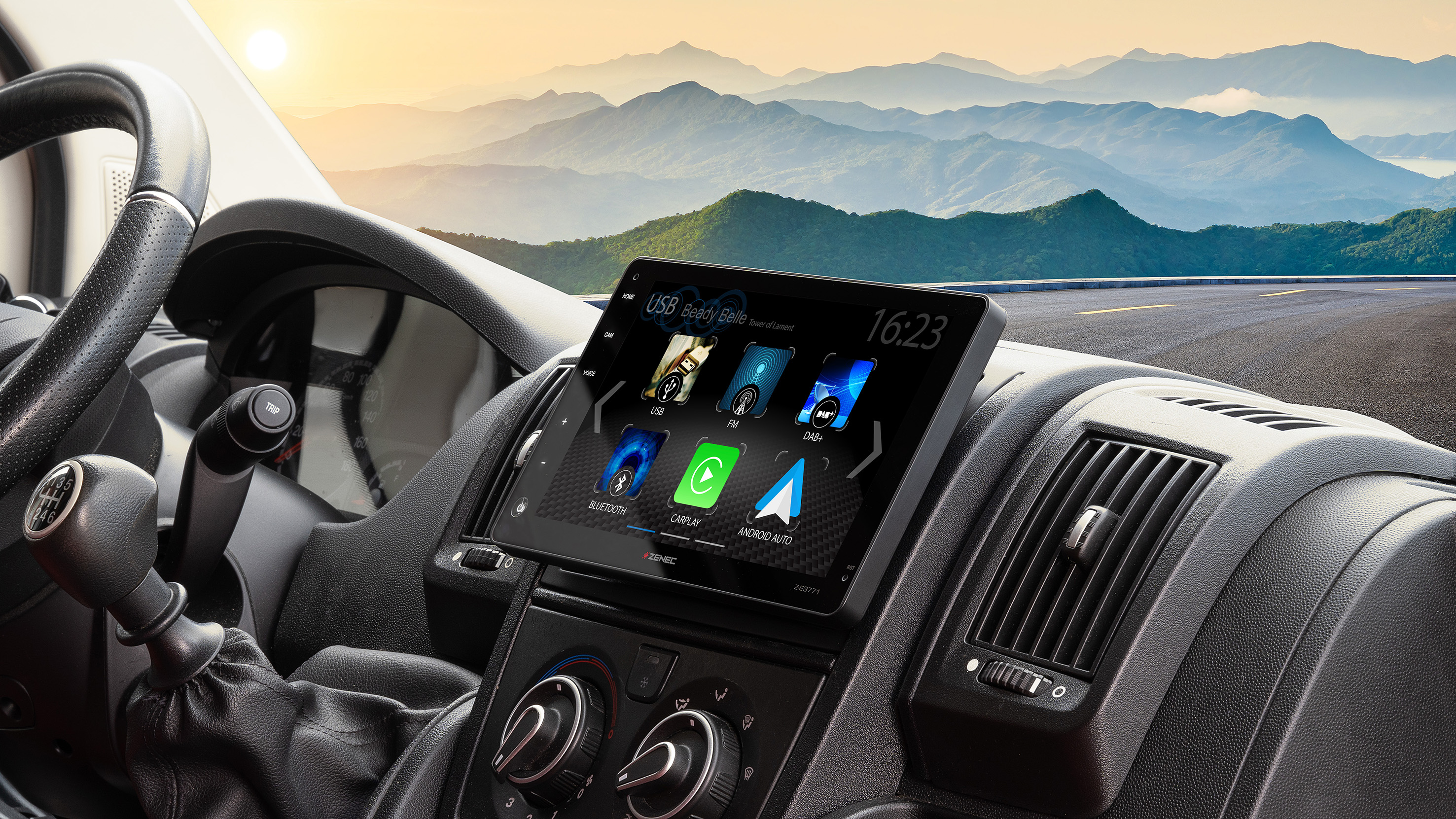 ZENEC Z-E3771 1-DIN DAB+ Infotainer mit CP/GAA - autoradio.eu